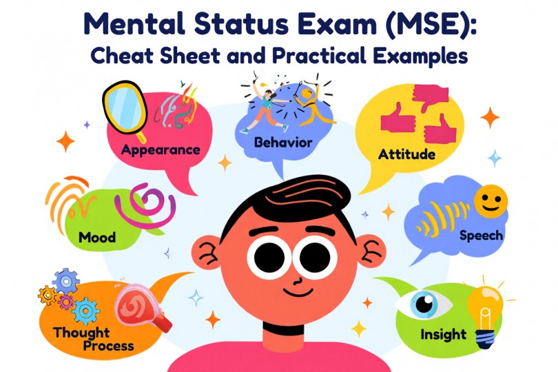 Mental Status Exam (MSE): Cheat Sheet and Practical Examples