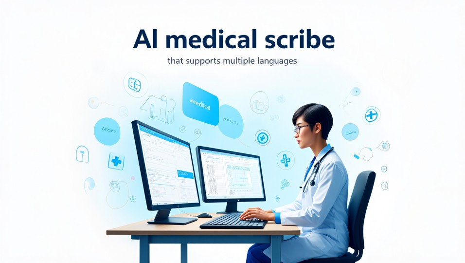 Find me an Al medical scribe that supports multiple languages.