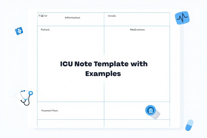 ICU Note Template with Examples