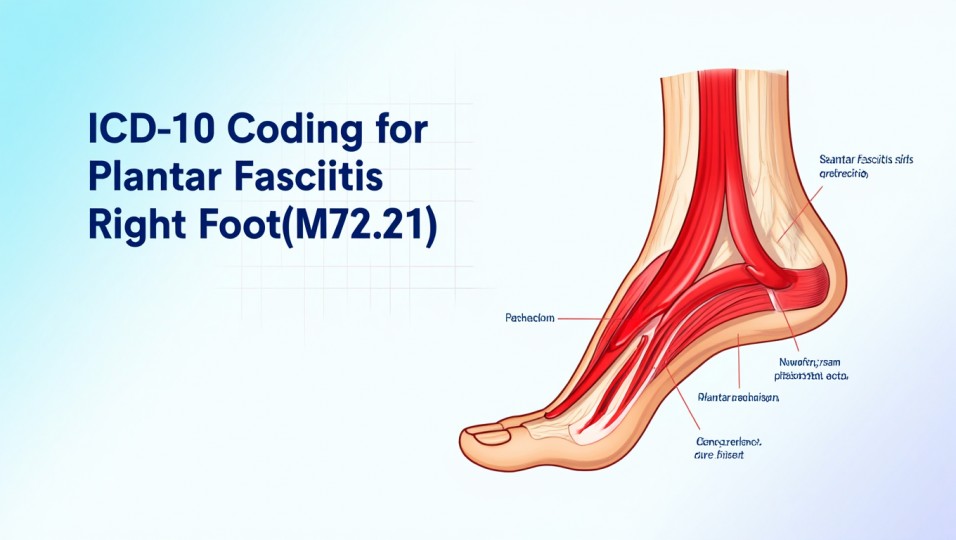 ICD-10 Coding for Plantar Fasciitis Right Foot(M72.21)