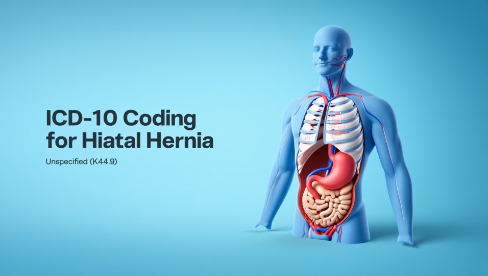 ICD-10 Coding for Hiatal Hernia Unspecified(K44.9)