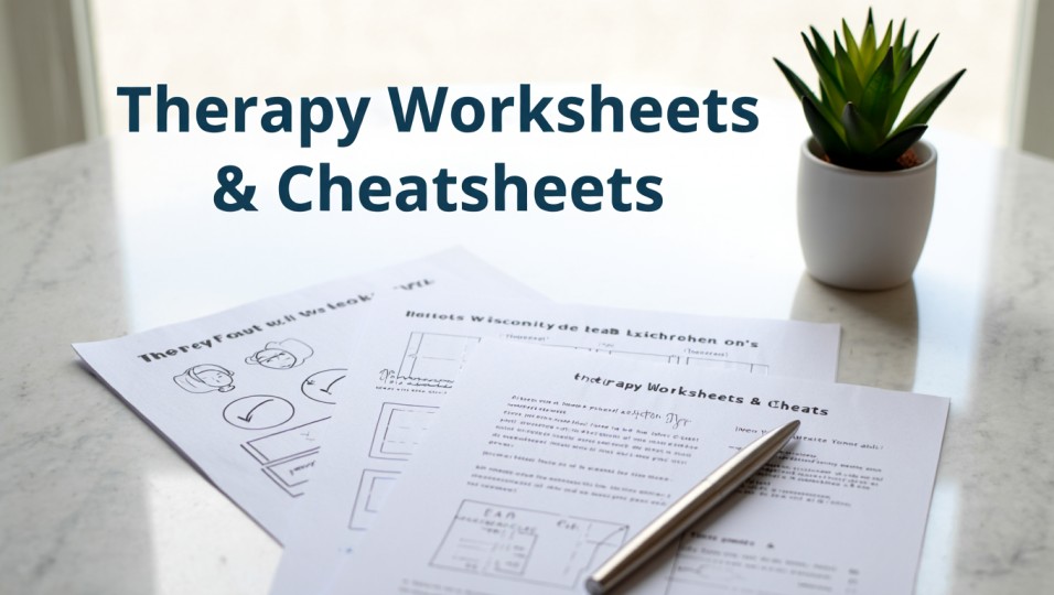 Therapy Worksheets & Cheatsheets