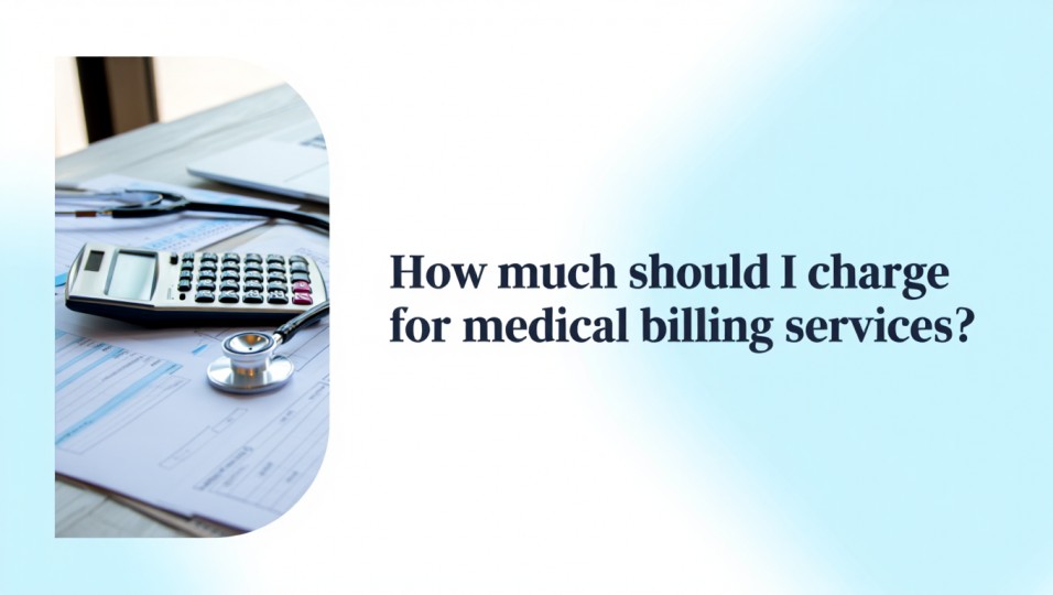 How much should I charge for medical billing services?