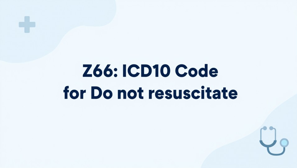Z66: ICD10 Code for Do not resuscitate