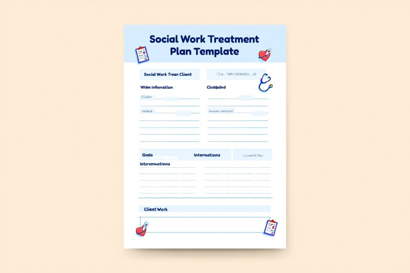 Social Work Treatment Plan Template