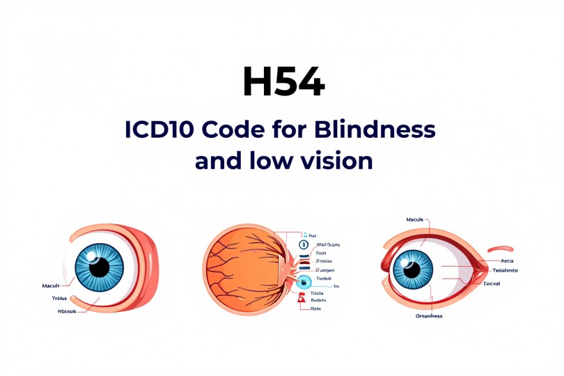 H54: ICD10 Code for Blindness and low vision