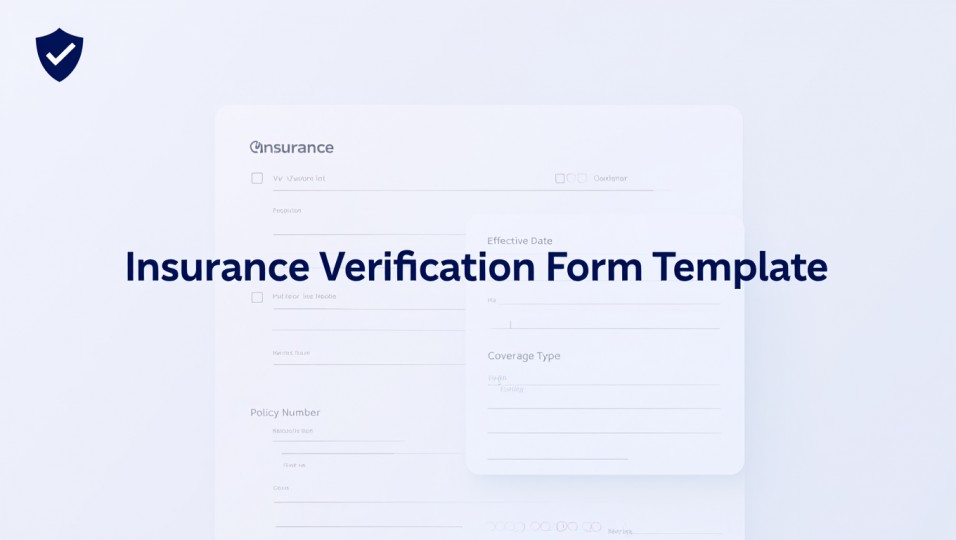Insurance Verification Form Template