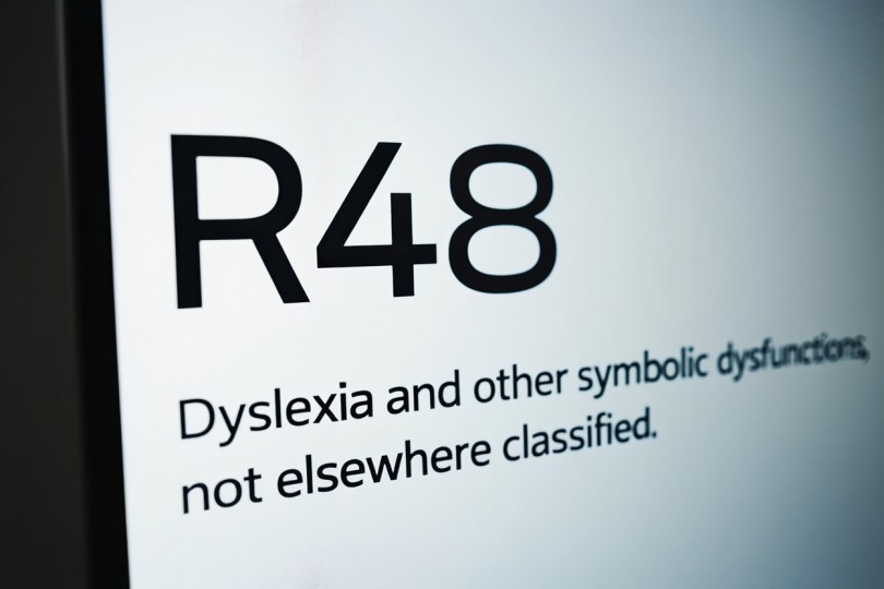 R48: ICD10 Code for Dyslexia and other symbolic dysfunctions, not ...