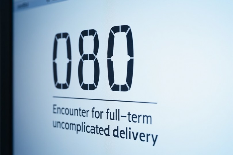 O80: ICD10 Code for Encounter for full-term uncomplicated delivery