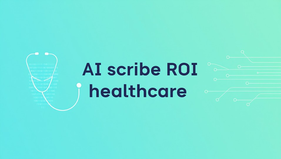 AI scribe ROI healthcare