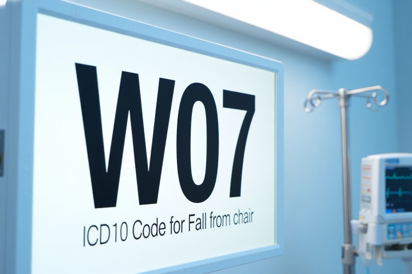 W07: ICD10 Code for Fall from chair