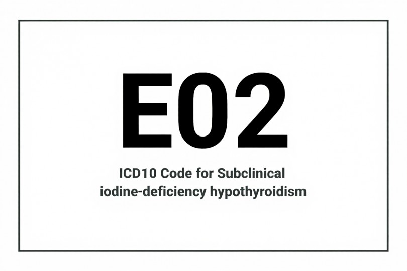 ICD10 Code for Subclinical iodine-deficiency hypothyroidism