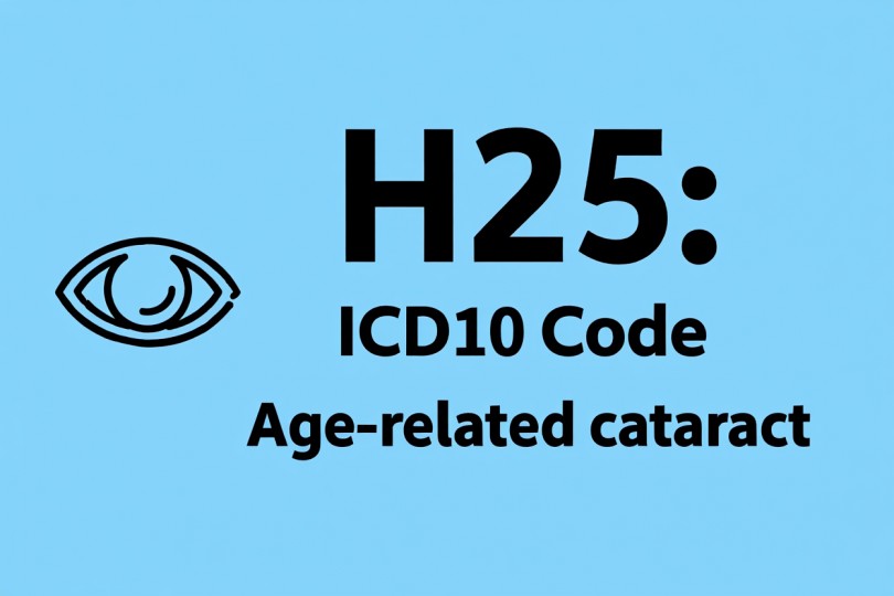 H25: ICD10 Code for Age-related cataract