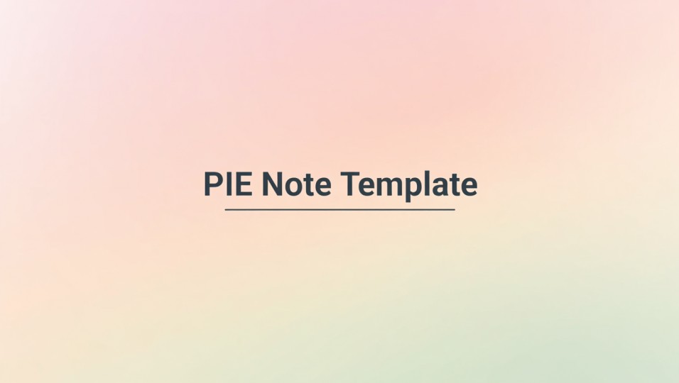 PIE Note Template