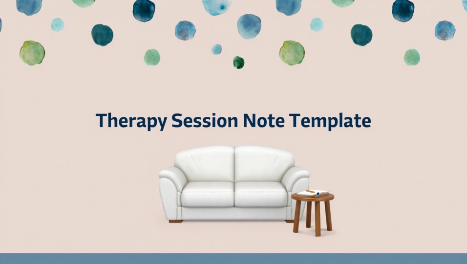 Therapy Session Note Template