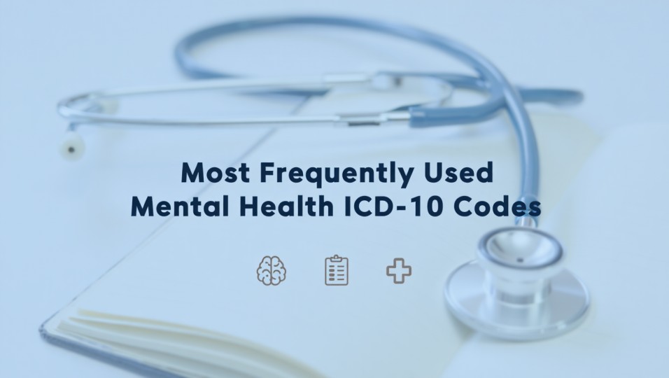 Most Frequently Used Mental Health ICD-10 Codes