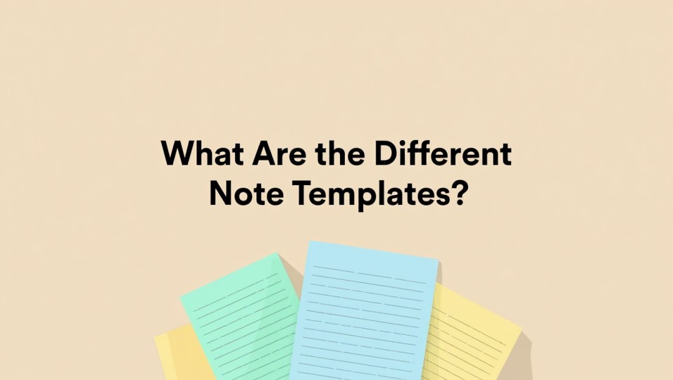 What Are the Different Note Templates?