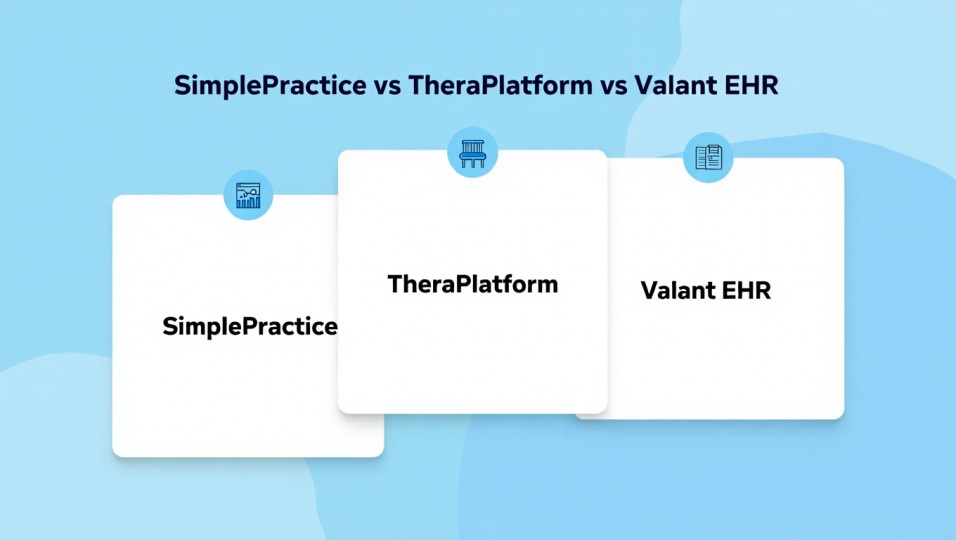 SimplePractice vs TheraPlatform vs Valant EHR