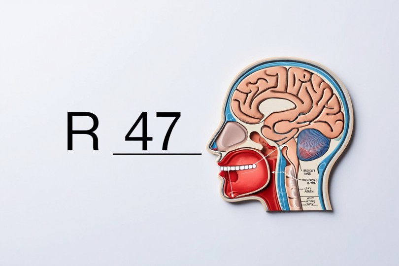 R47: ICD10 Code for Speech disturbances, not elsewhere classified