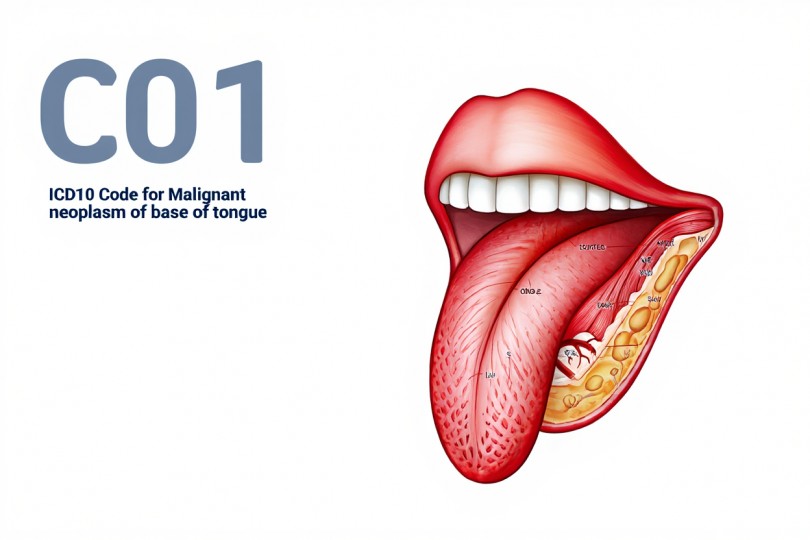 C01: ICD10 Code for Malignant neoplasm of base of tongue