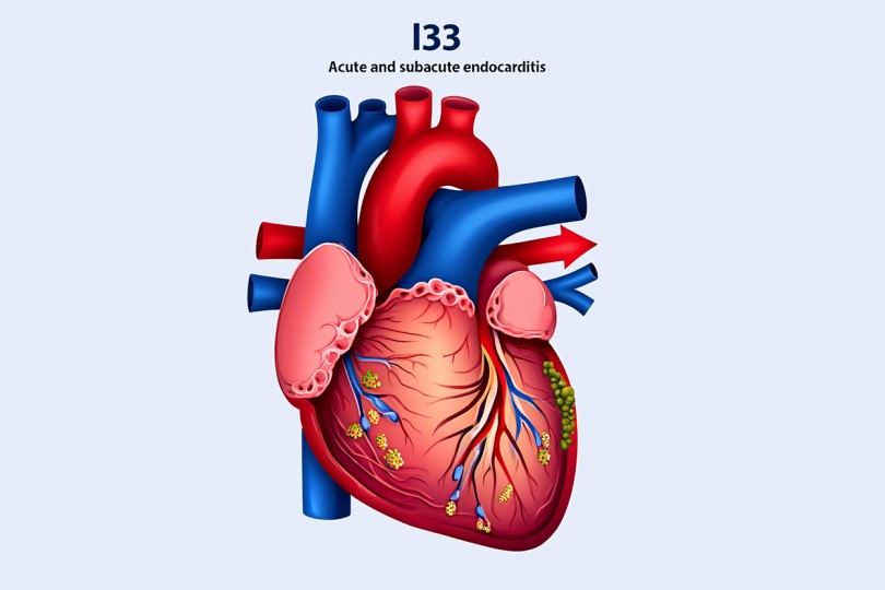 I33: ICD10 Code for Acute and subacute endocarditis