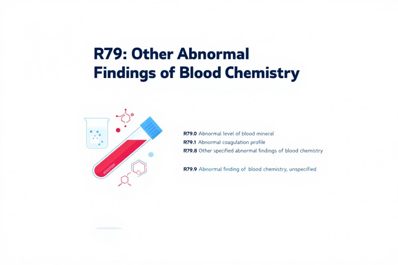 ICD10 Code for Other abnormal findings of blood chemistry