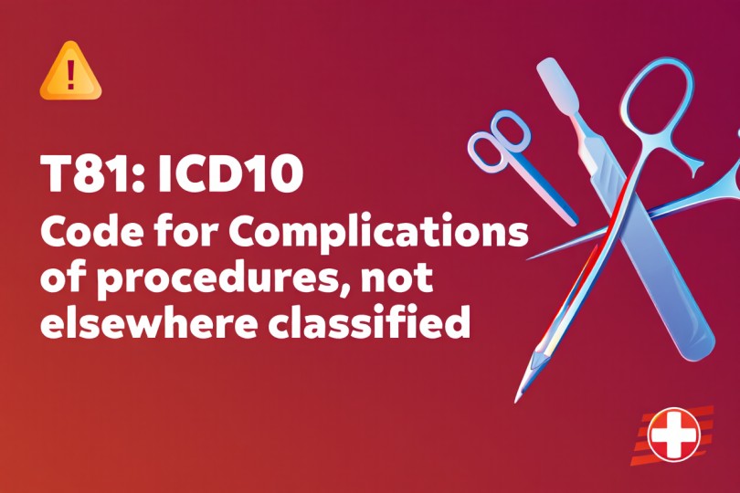 T81: ICD10 Code for Complications of procedures, not elsewhere classified