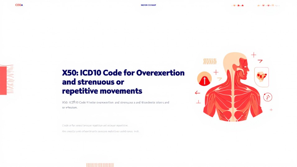 X50: ICD10 Code for Overexertion and strenuous or repetitive movements