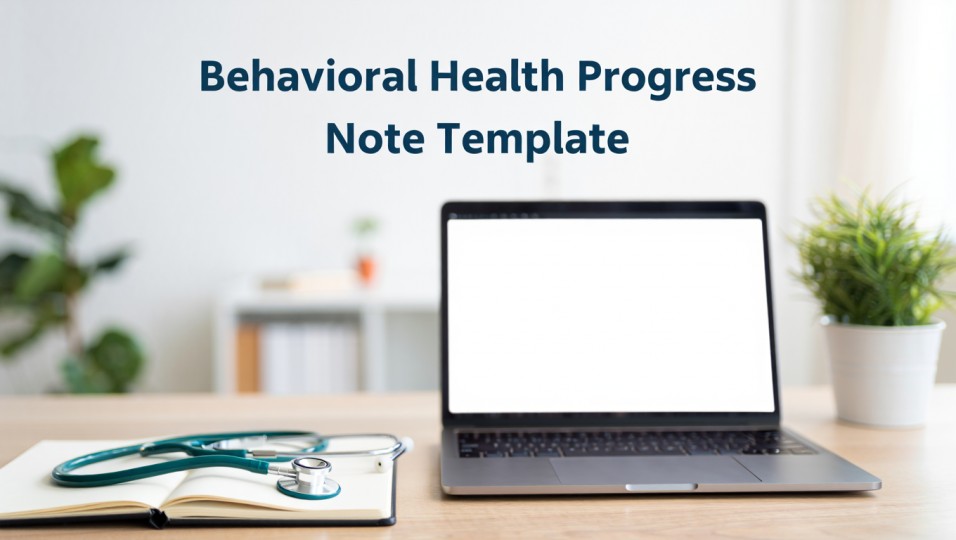Behavioral Health Progress Note Template