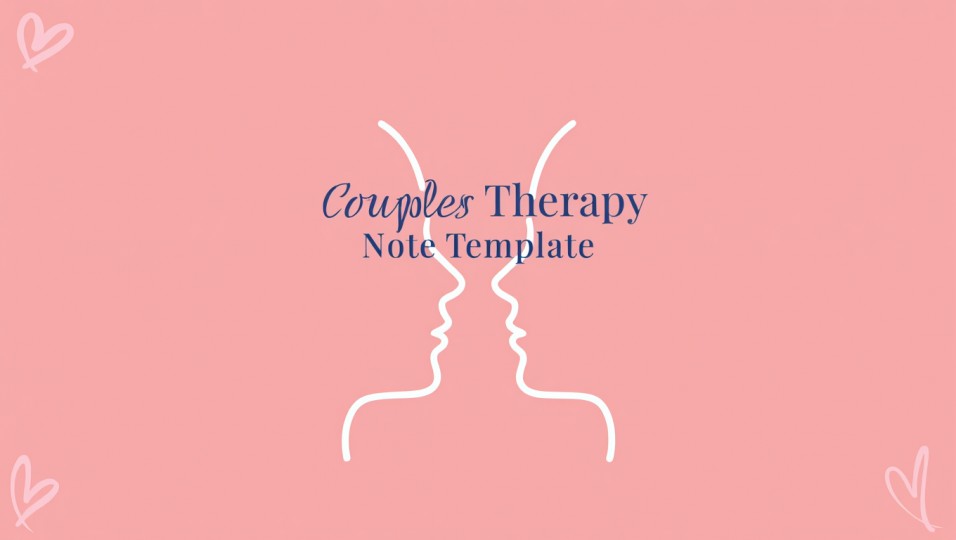 Couples Therapy Note Template