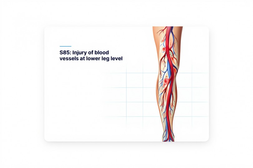 S85: Injury of blood vessels at lower leg level