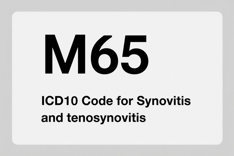 M65: ICD10 Code for Synovitis and tenosynovitis