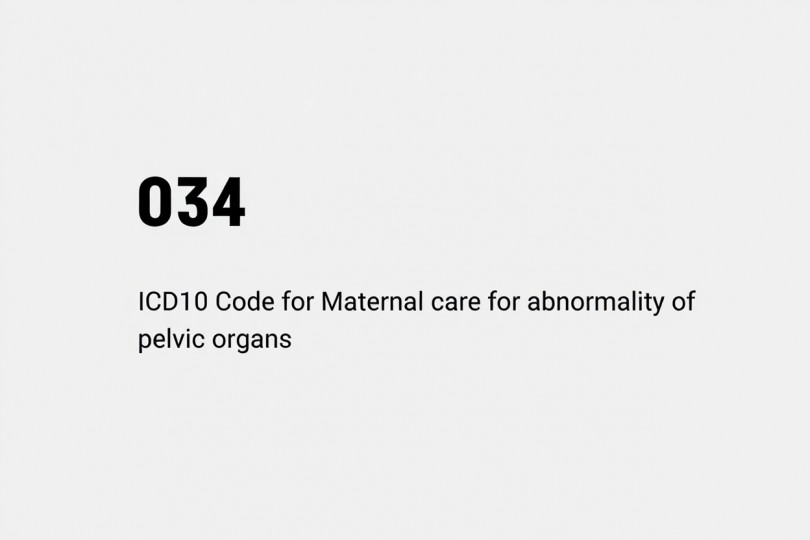 O34: ICD10 Code for Maternal care for abnormality of pelvic organs