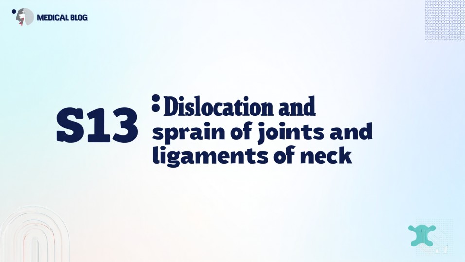 S13: Dislocation and sprain of joints and ligaments of neck