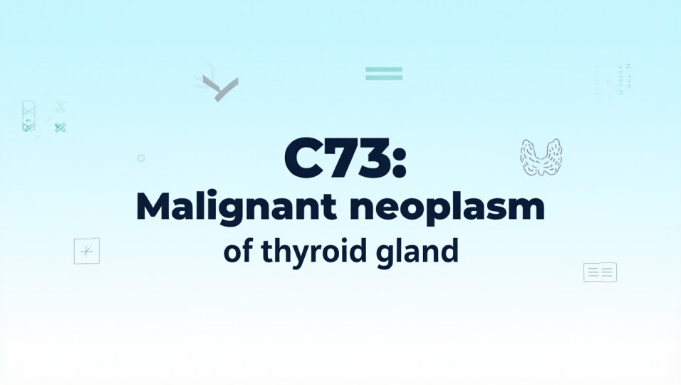 C73: Malignant neoplasm of thyroid gland