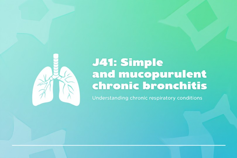 J41: Simple and mucopurulent chronic bronchitis