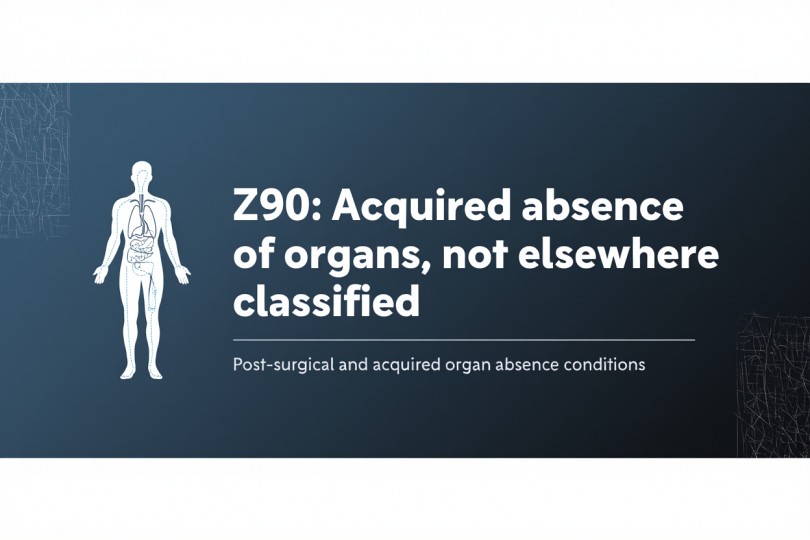 Z90: Acquired absence of organs, not elsewhere classified