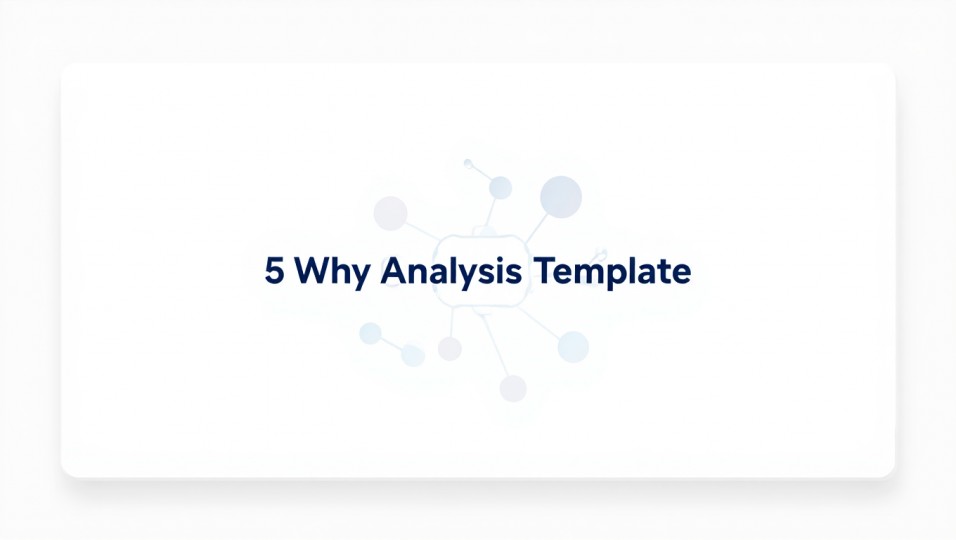 5 Why Analysis Template