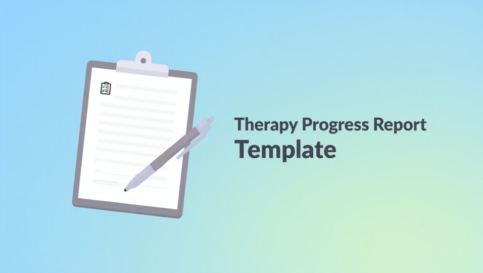 Therapy Progress Report Template