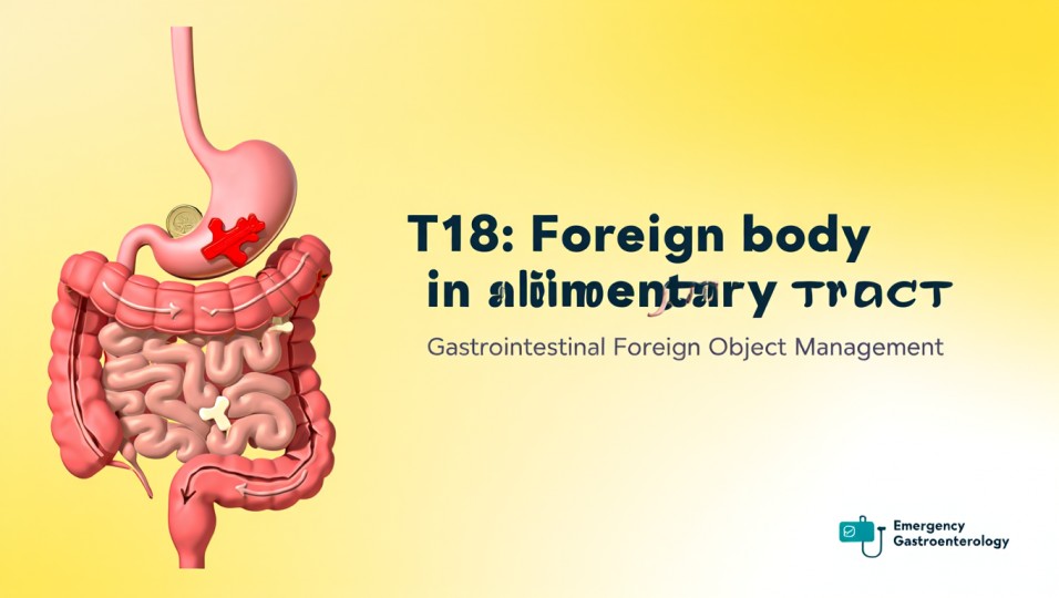 T18: Foreign body in alimentary tract