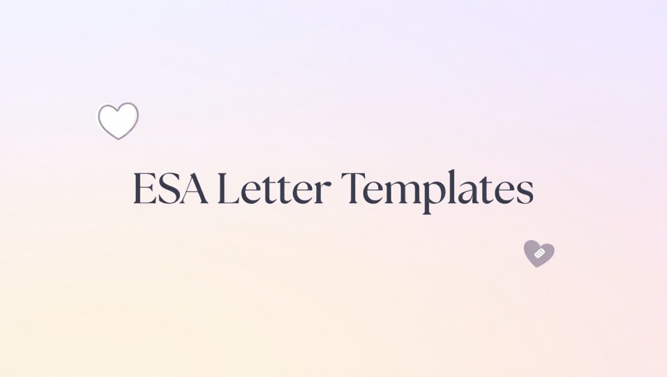 ESA Letter Templates