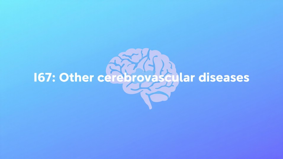 I67: Other cerebrovascular diseases