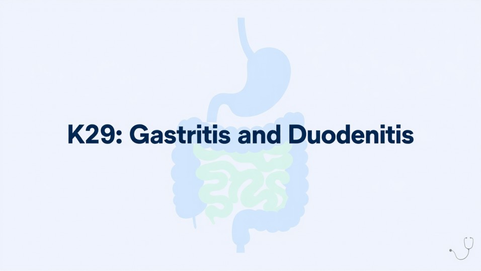 K29: Gastritis and duodenitis