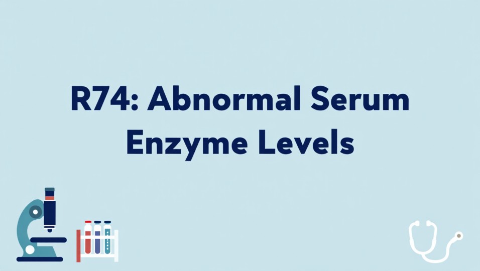 R74: Abnormal serum enzyme levels