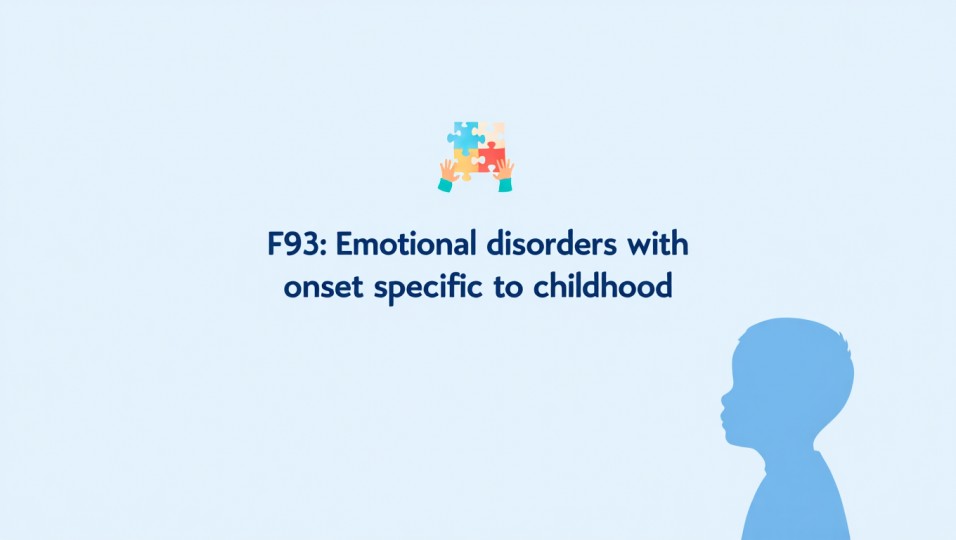 F93: Emotional disorders with onset specific to childhood