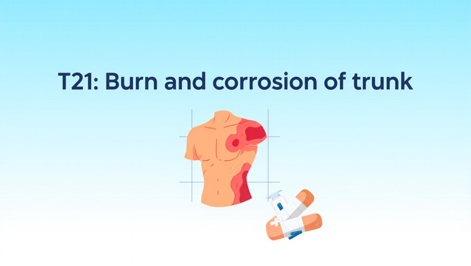 T21: Burn and corrosion of trunk