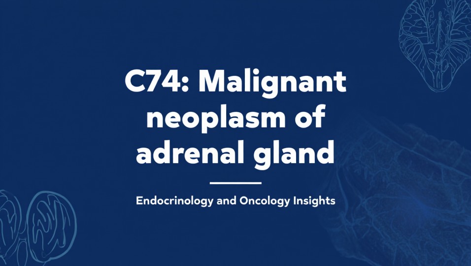 C74: Malignant neoplasm of adrenal gland