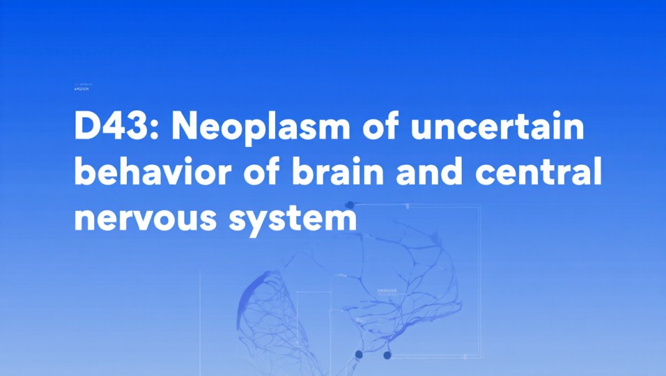D43: Neoplasm of uncertain behavior of brain and central nervous system