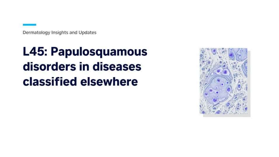L45: Papulosquamous disorders in diseases classified elsewhere