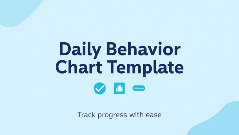 Daily Behavior Chart Template